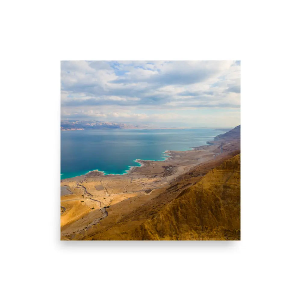 Beauty of the Dead Sea Poster - Israel's Scenic Marvel – The Israel Store