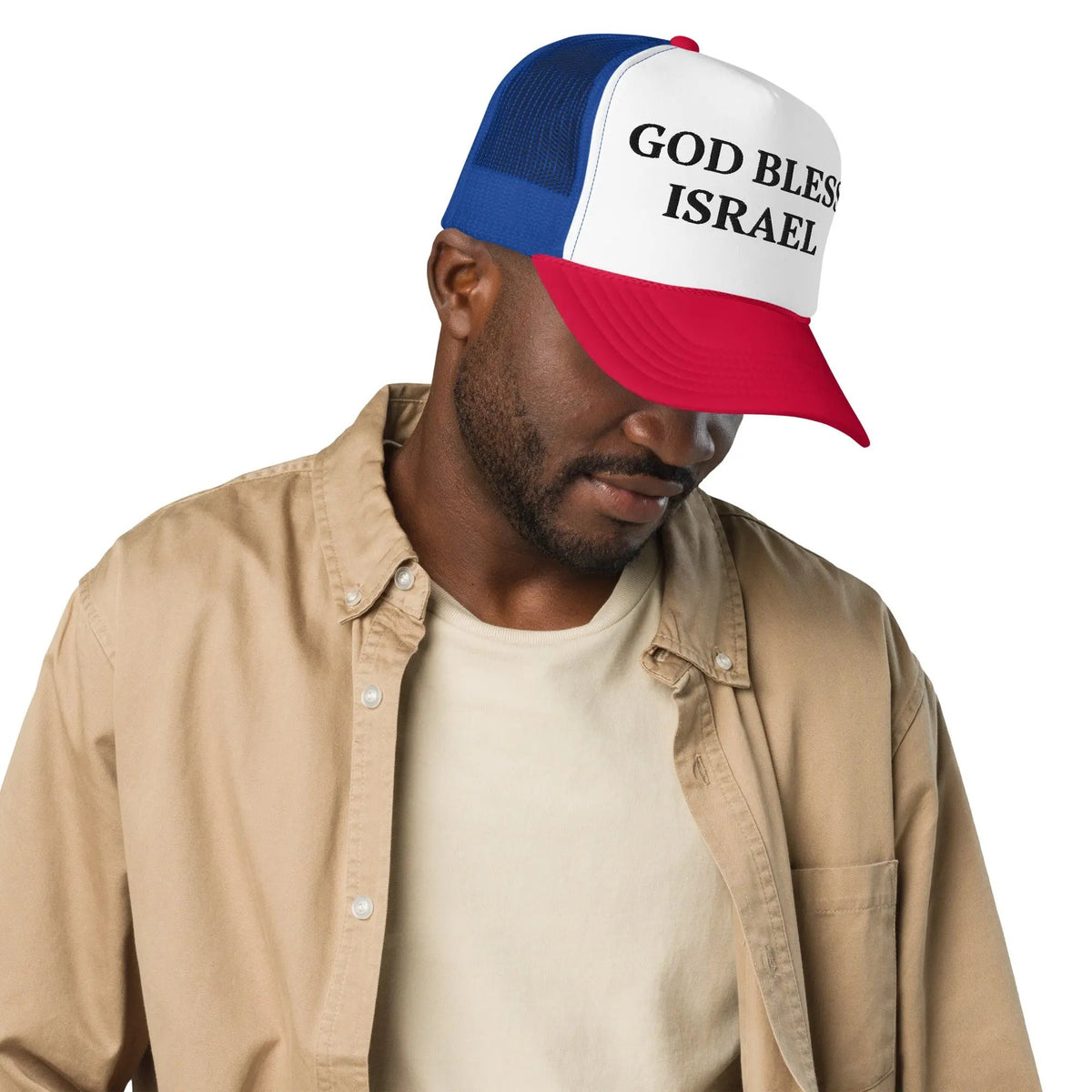 God Bless Israel - Foam trucker hat - The Israel Store