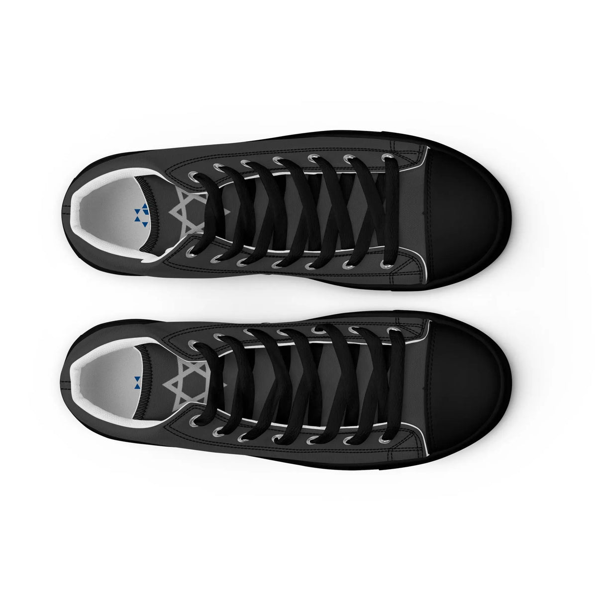 Star of David High-Top Canvas Shoes for Men - Super Comfortable – The ...