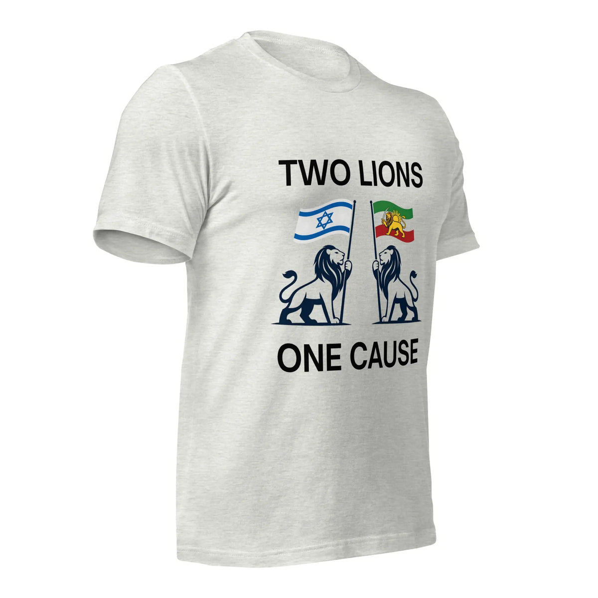 Two Lions One Cause T-Shirt – Israel & Iran Unity Shirt - The Israel ...