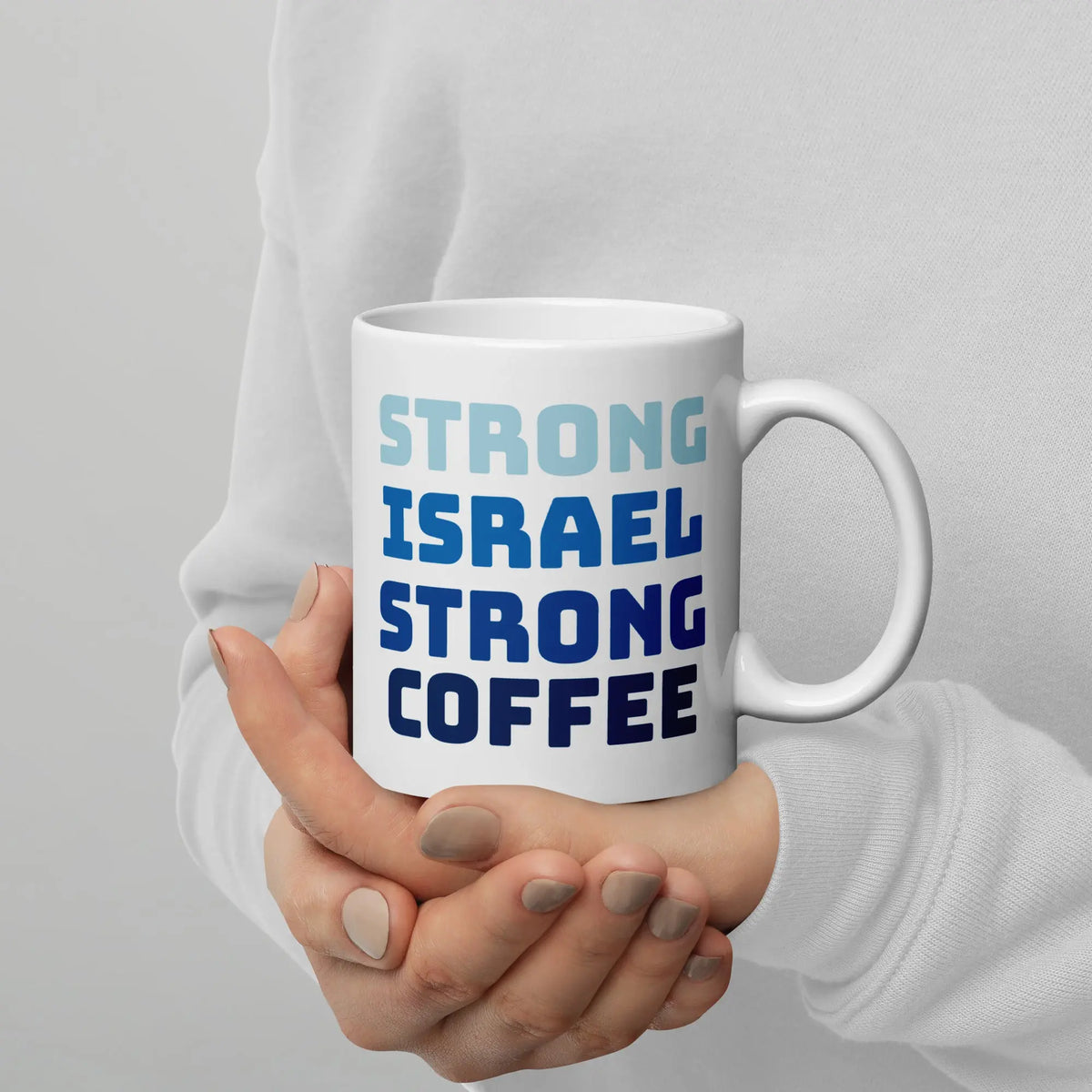 Strong Israel Strong Coffee Mug - Durable & Stylish – The Israel Store